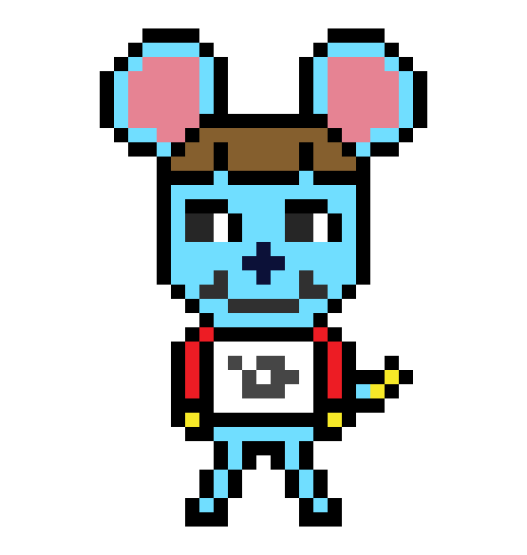 Animalcrossing Tom Nook Pixel Art