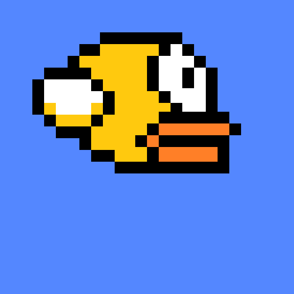 Flappy Bird Transparent Blue