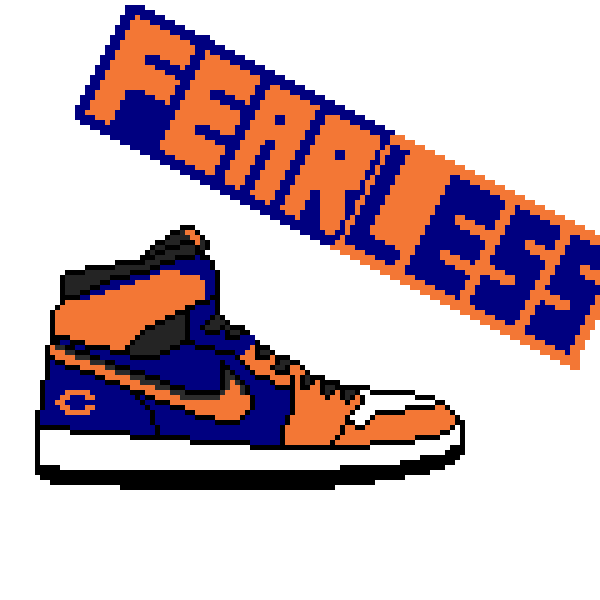 Pixel Art Under Air Jordans