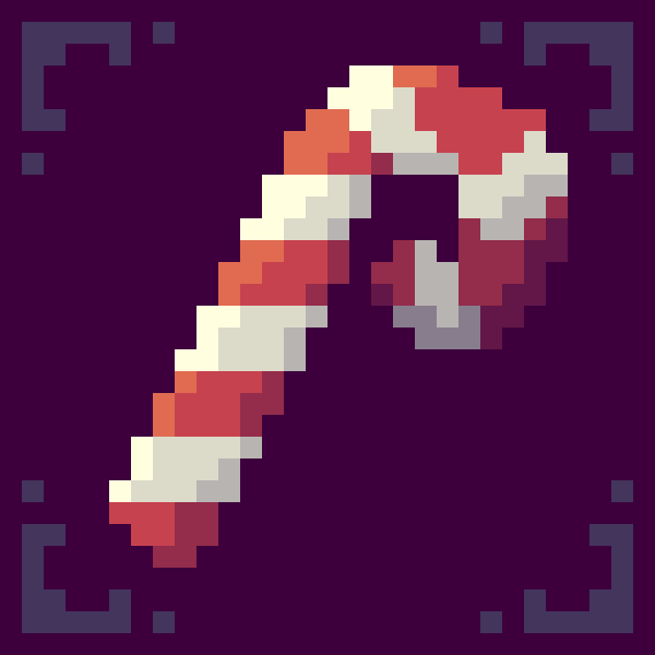 Minecraft Pixel Art Candy Cane