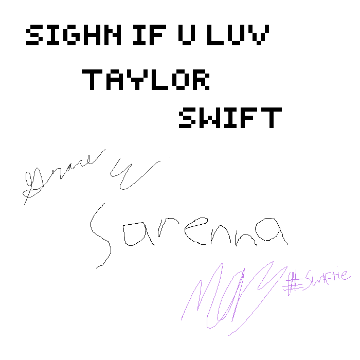 Taylor Swift Signature Transparent