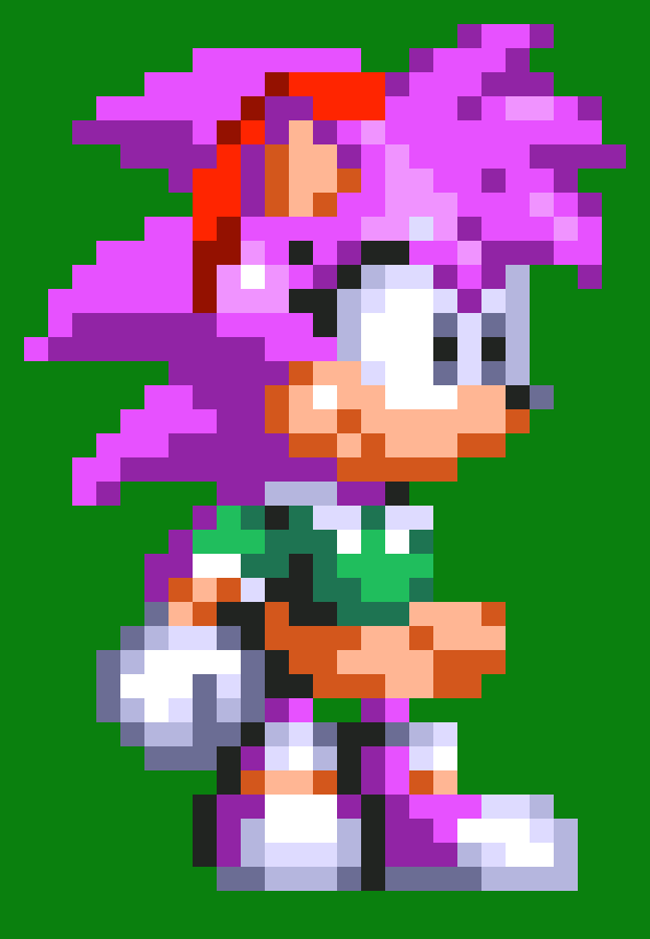 Classic Amy Rose Sprites