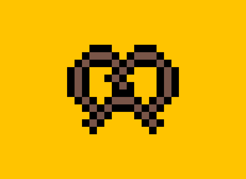 Pixel Pretzel Pacman