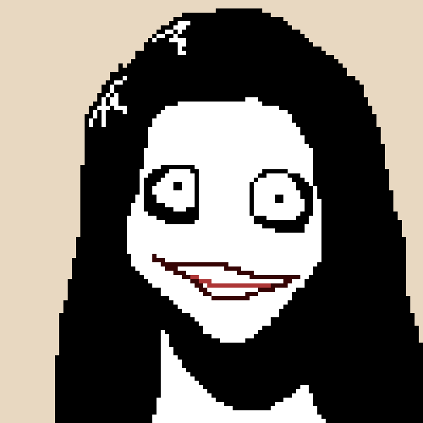 Jeff The Killer Minecraft Pixel Art