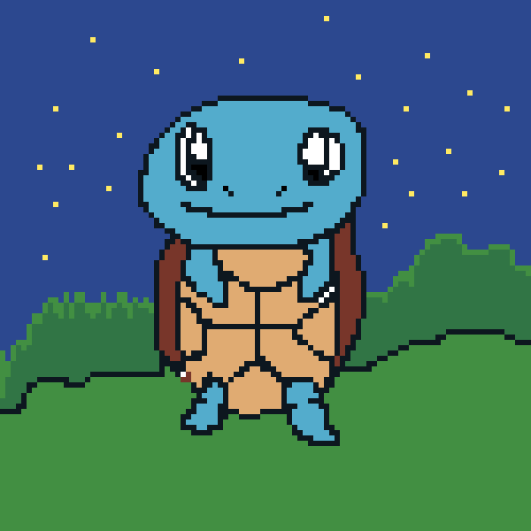 Pixel Art Minecraft Pokemon Starters