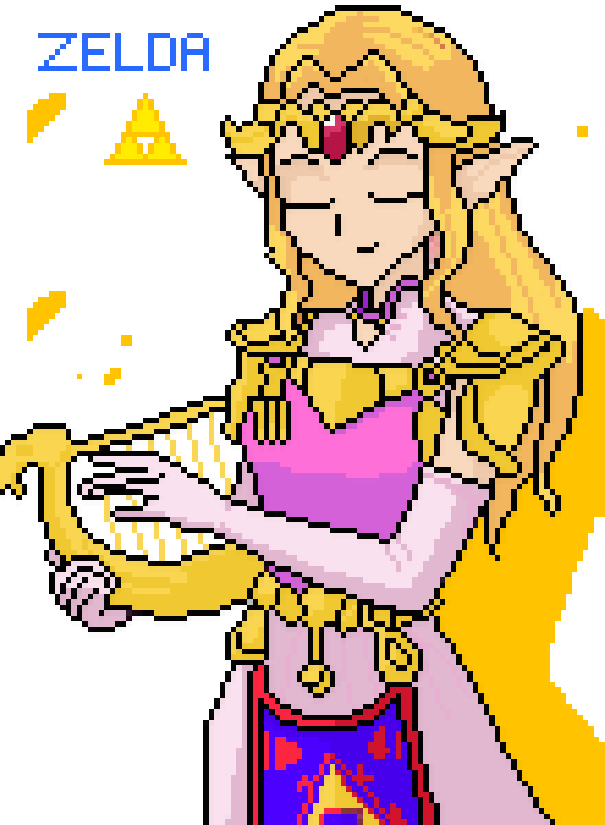 Pixel Art Princess Zelda