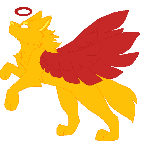Anime Angel Wolves With Wings