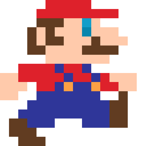 Mario 8 Bit Sprite Walk
