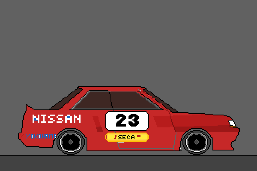 Skyline Pixel Car Racer