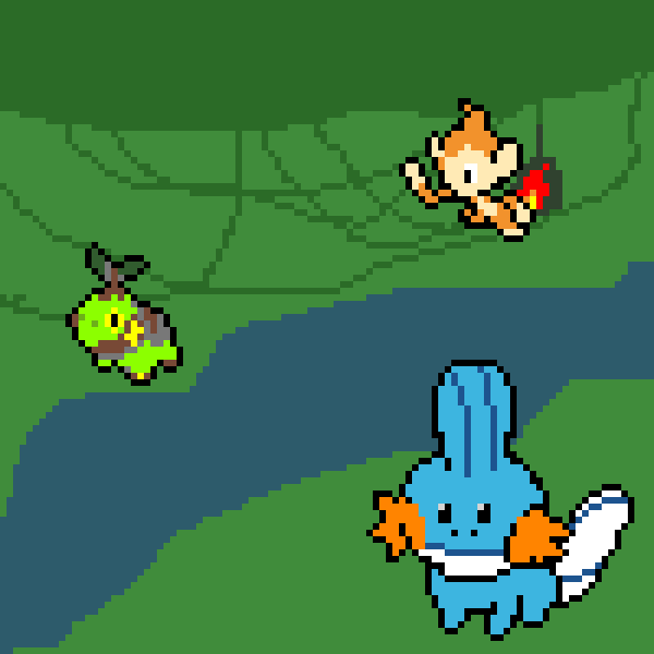 Mudkip Pixel Art