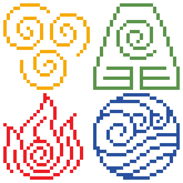 Avatar Element Symbols In Order