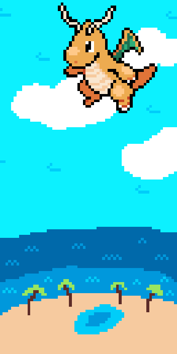 Dragonite Pixel Art
