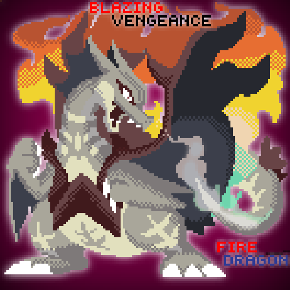 Mega Charizard Back Sprite High Def Vector Sprites Vectorized
