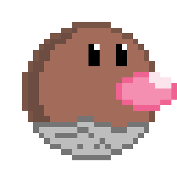 Diglett Pixel Sprite