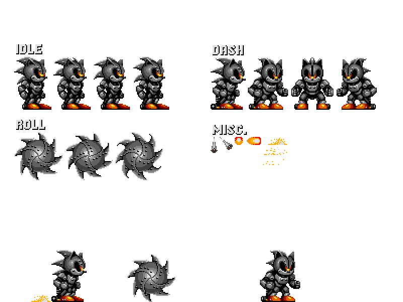 Mecha Shadow Sprites