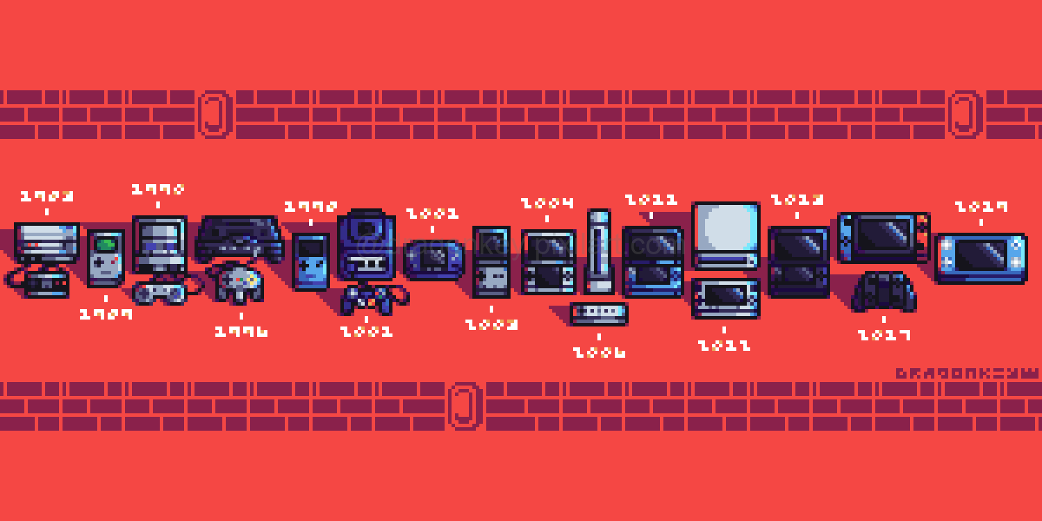 Pixilart - Console Timeline by dragonkey
