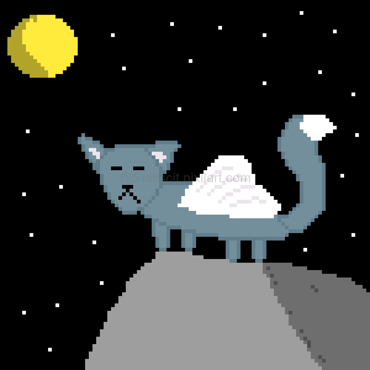 Pixilart - Smol wolf with smol wings by Statiscit