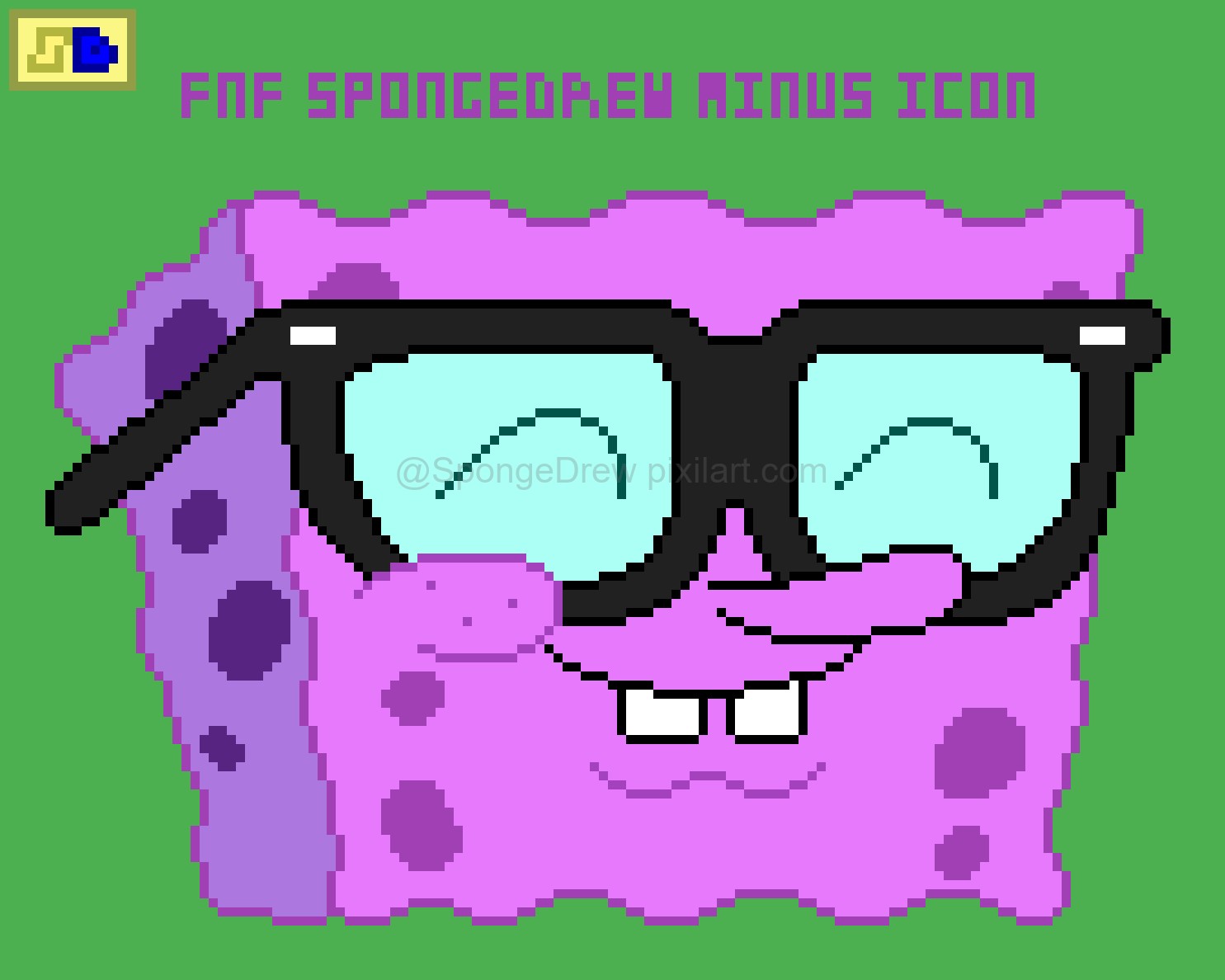 Pixilart - FNF Minus Icon by SpongeDrew