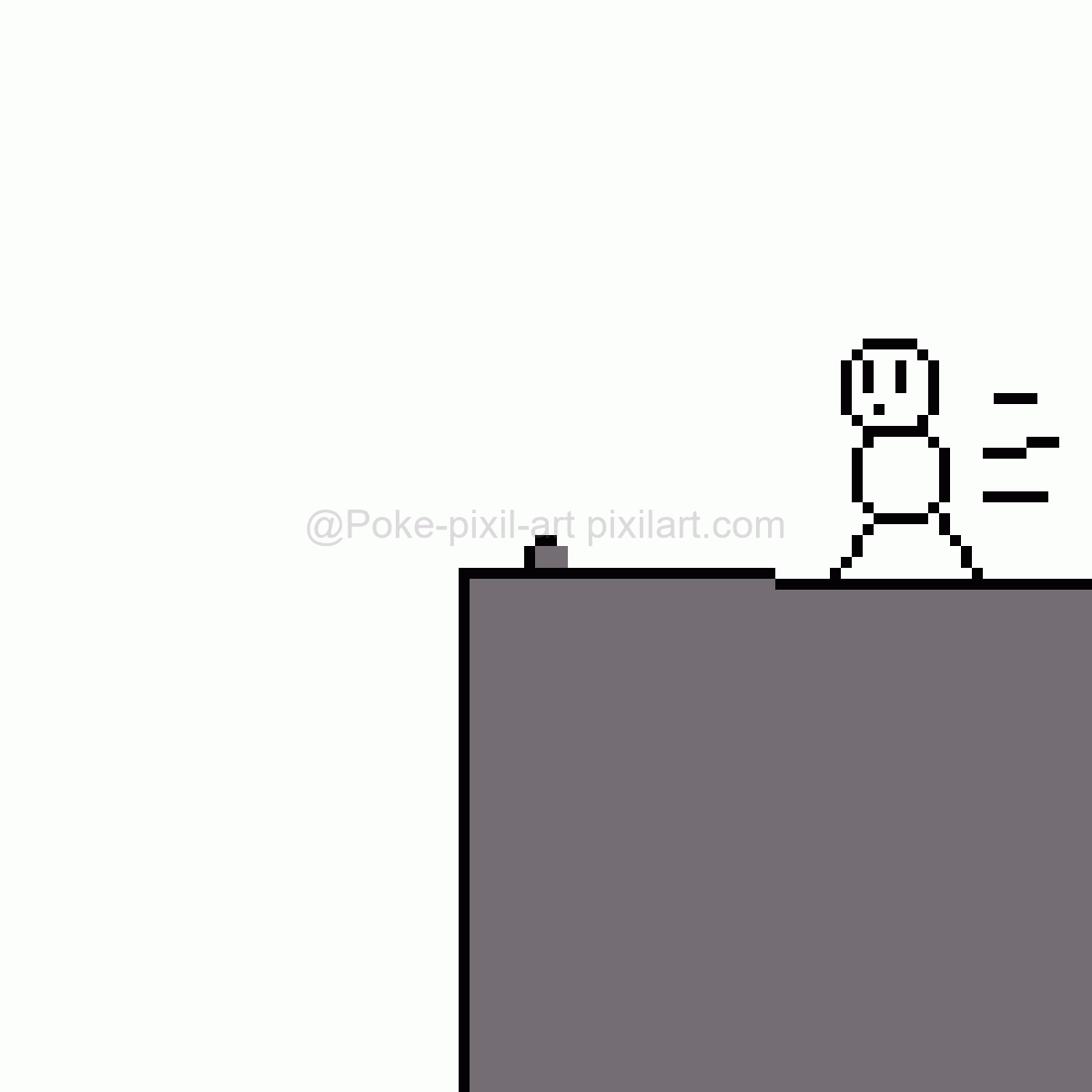 Pixilart - Falling stickman LOOP by Poke-pixil-art