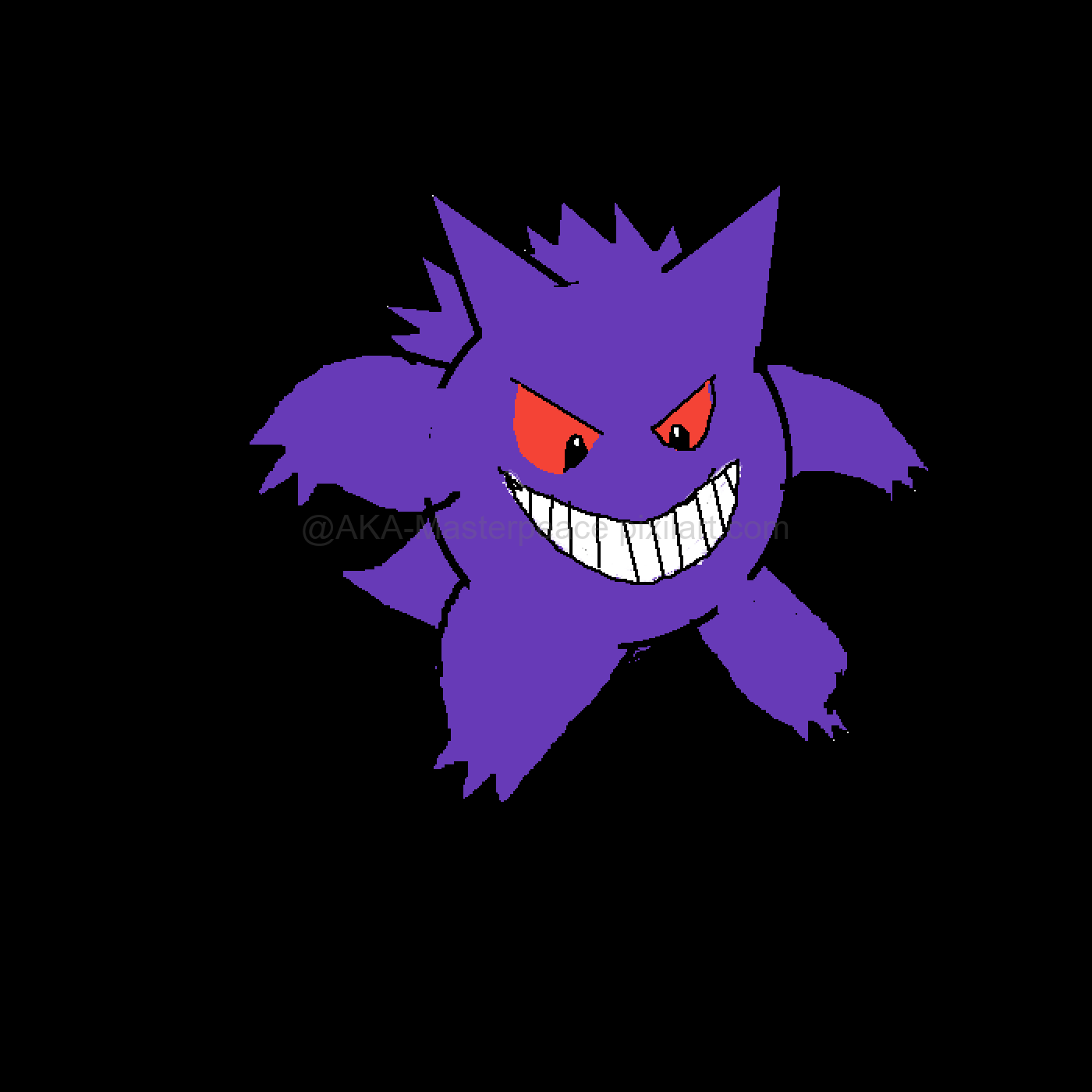 Pixilart - Gengar by AKA-Masterpeace