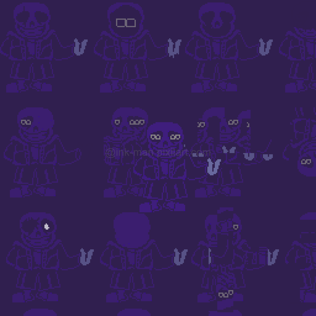 Pixilart - majin sans/cd sans by ink-man