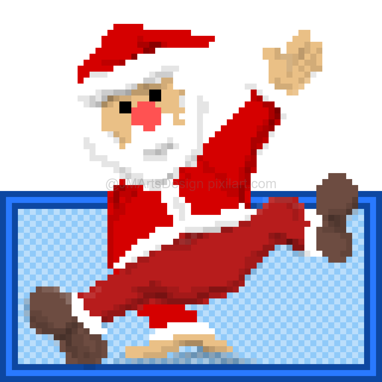Pixilart - Santa Breakdancing by JMArtsDesign