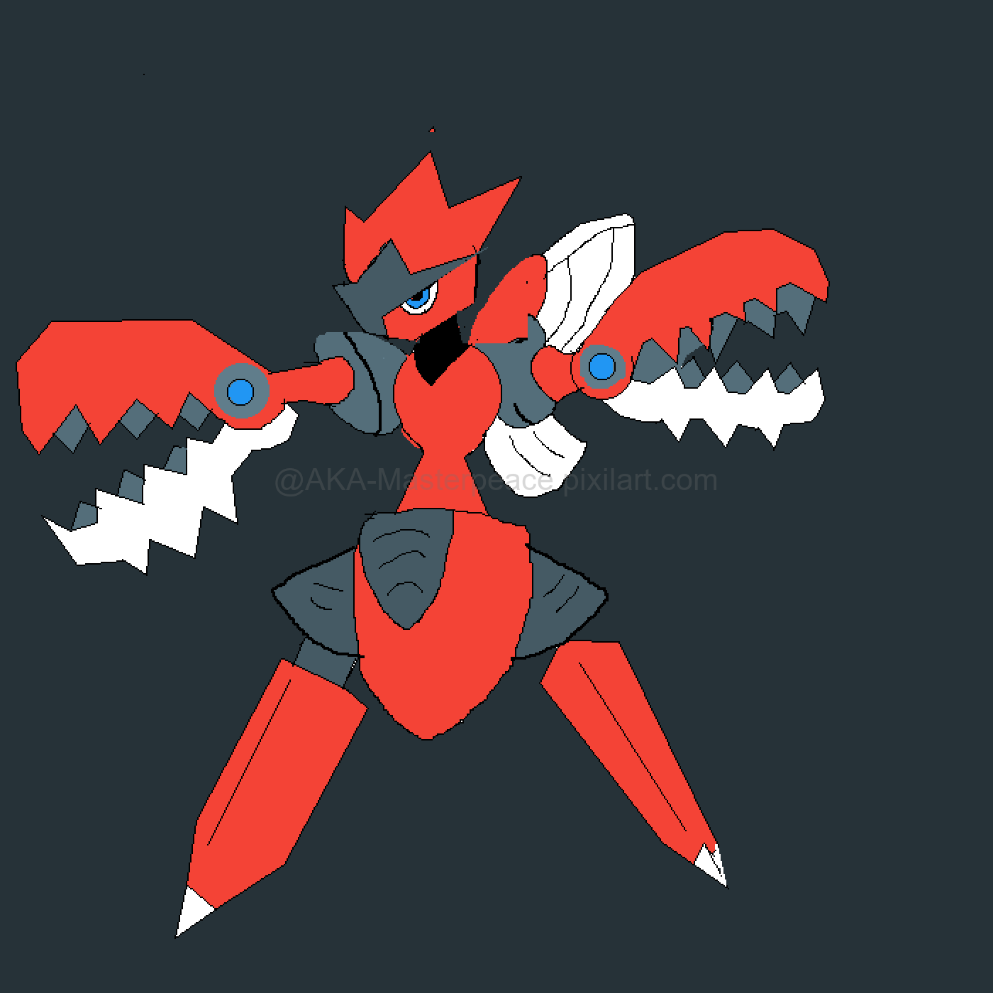 Pixilart - Mega Scizor by AKA-Masterpeace