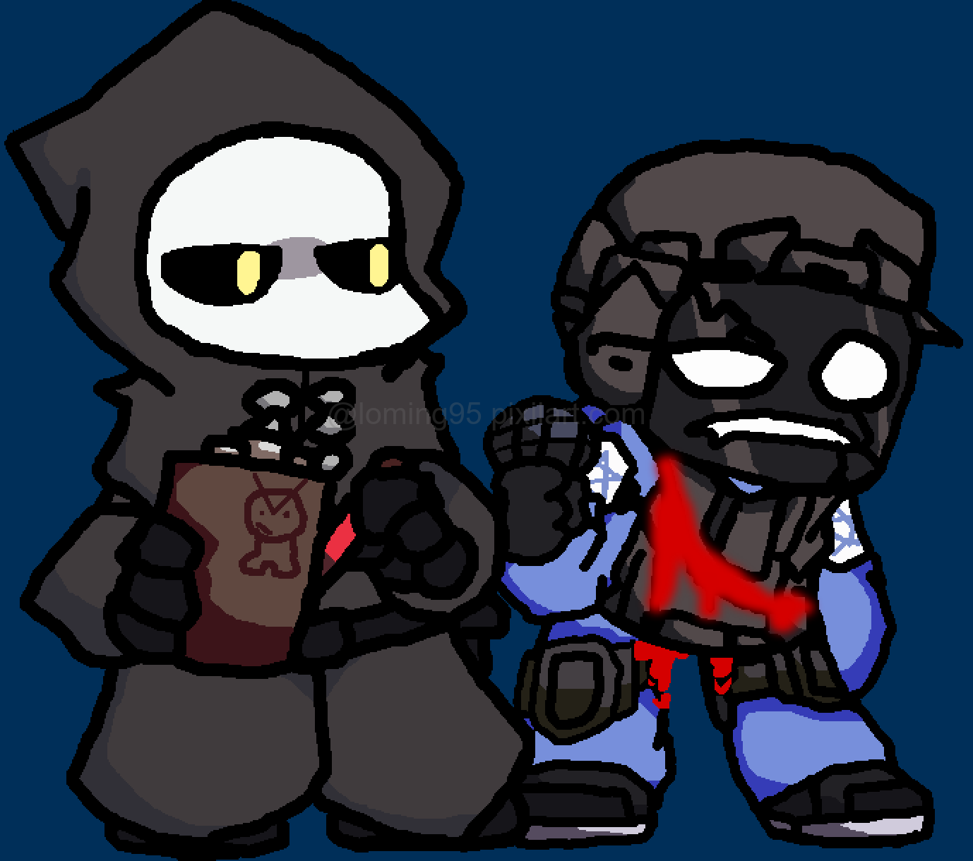 Pixilart - FNF SCP 049 by loming95