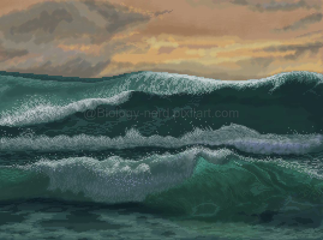 Pixilart - Making Waves 2.0 by Biology-nerd