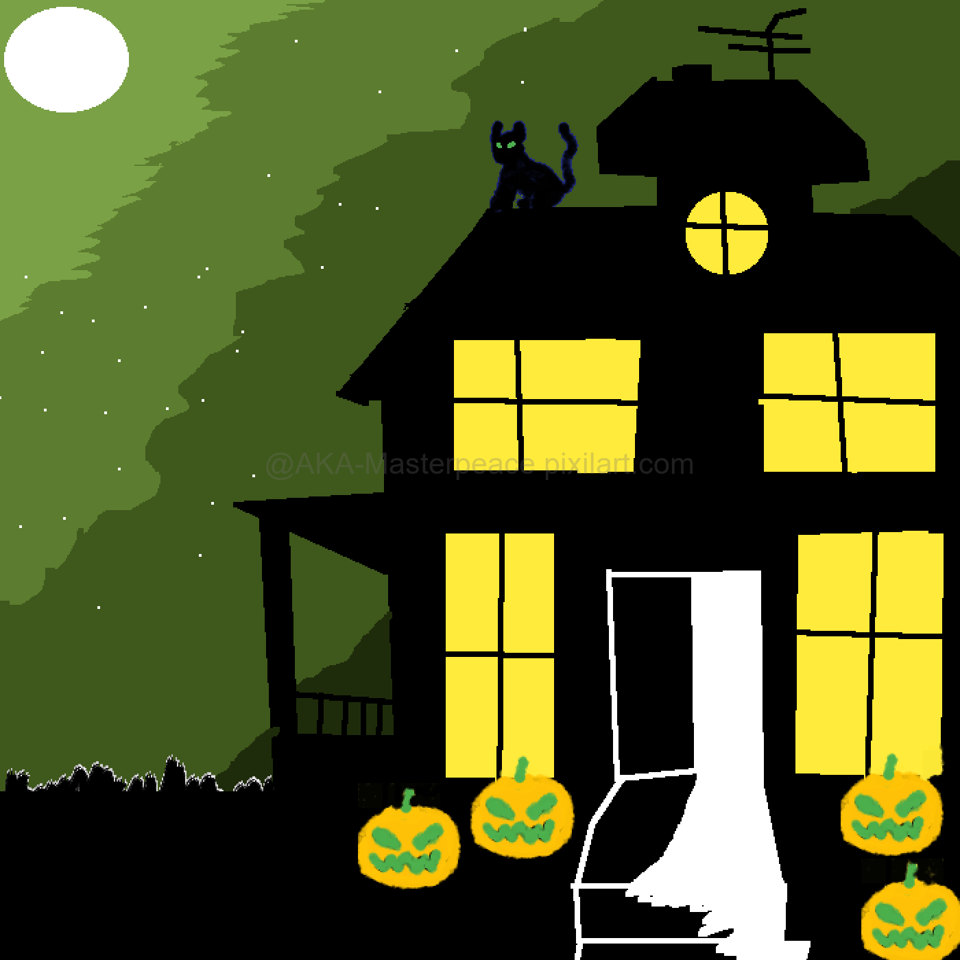 Pixilart - Haunted house by AKA-Masterpeace