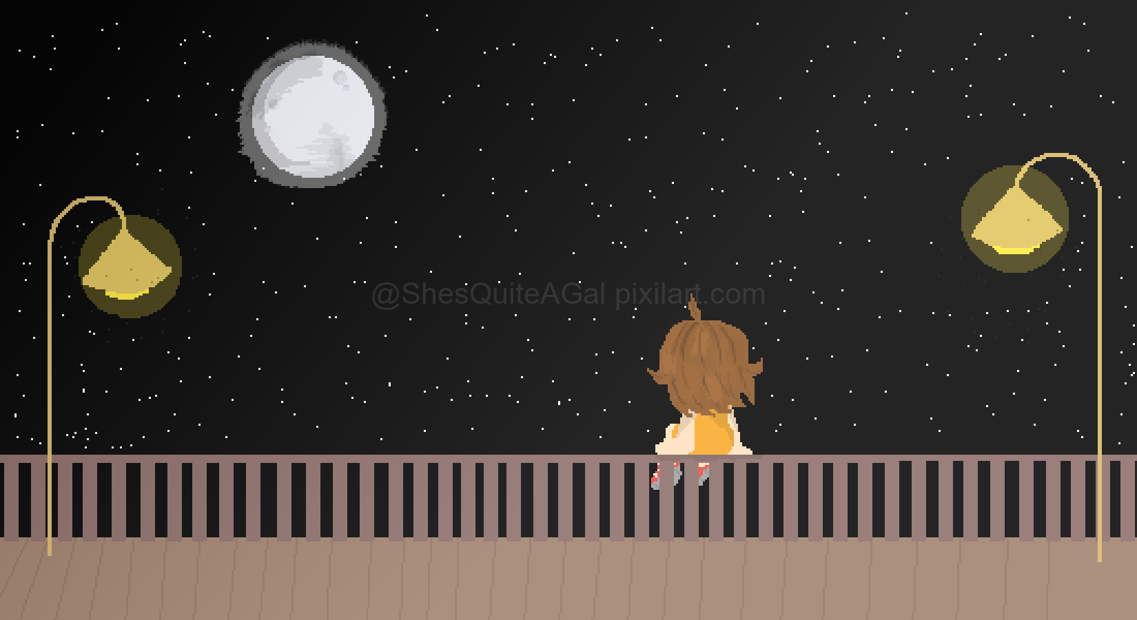 Pixilart - The moon by ShesQuiteAGal