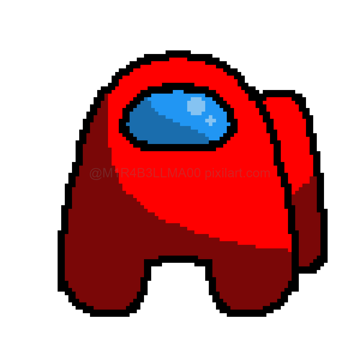 Pixilart - Among Us Red by RoseFromTitanic