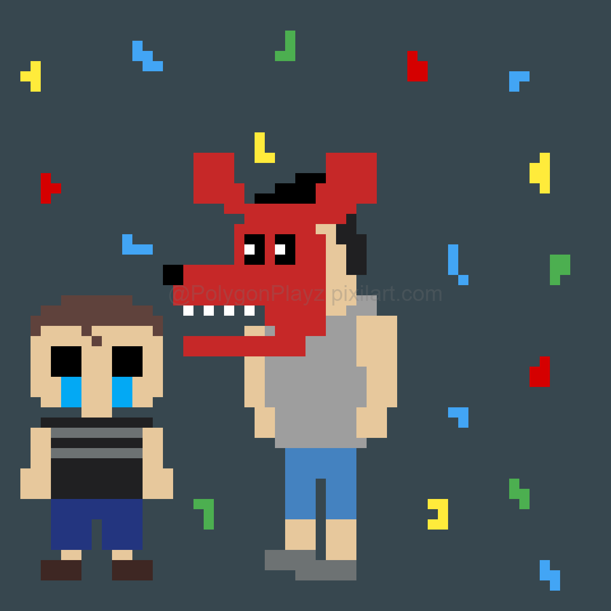 Pixilart - Chris And Michael Afton by PolygonPlayz
