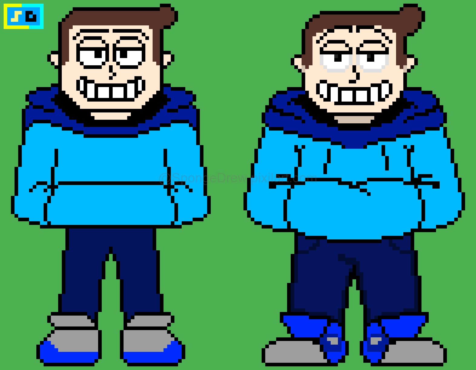 Pixilart - ChrisTale Chris Sprite by SpongeDrew
