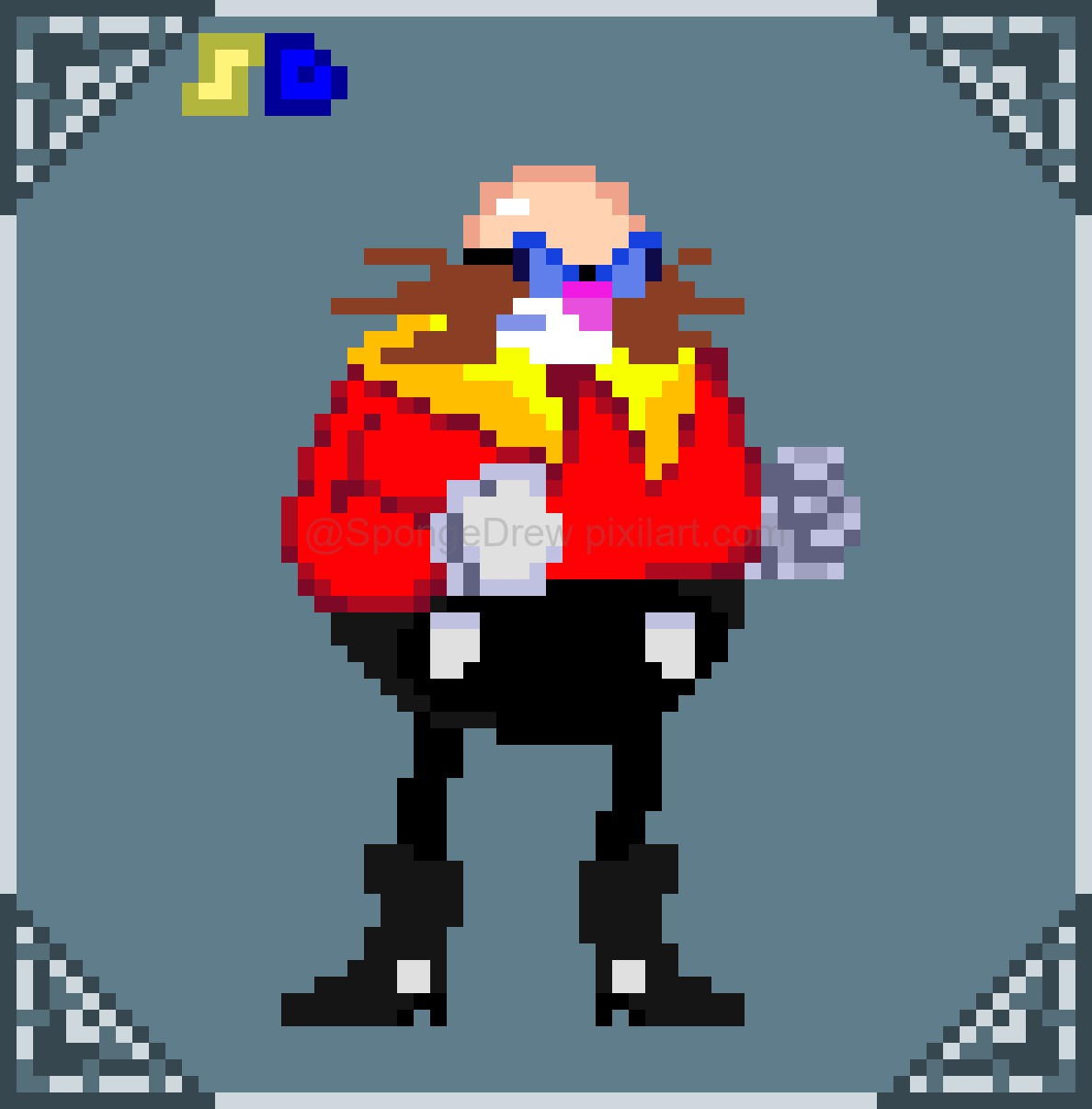 Pixilart - Dr. Robotnik (My style) by SpongeDrew