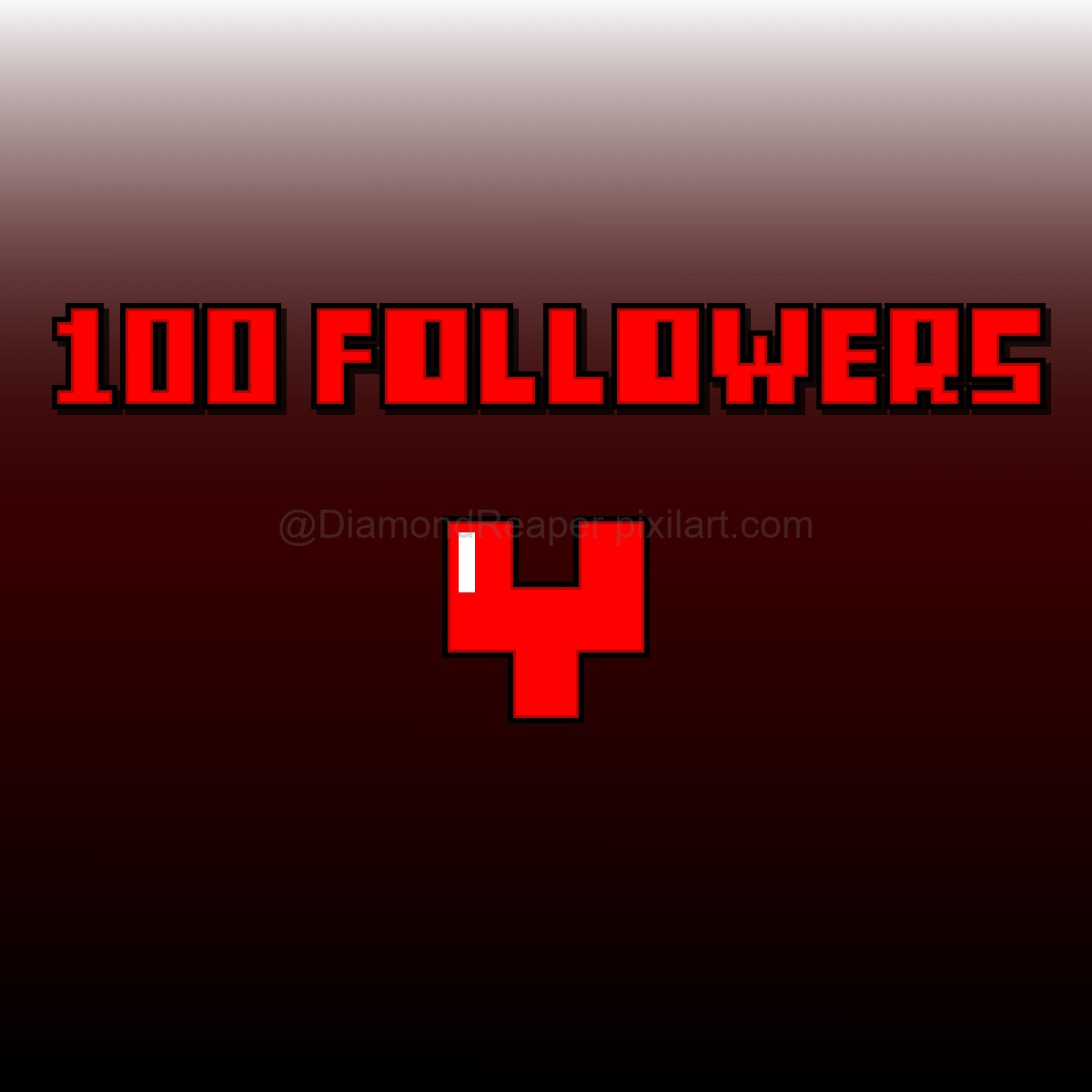 Pixilart - 100 Follower Goal by DiamondReaper
