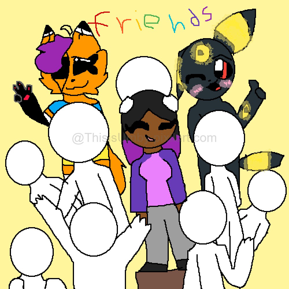 Pixilart - pixel friends by ThisisUmby