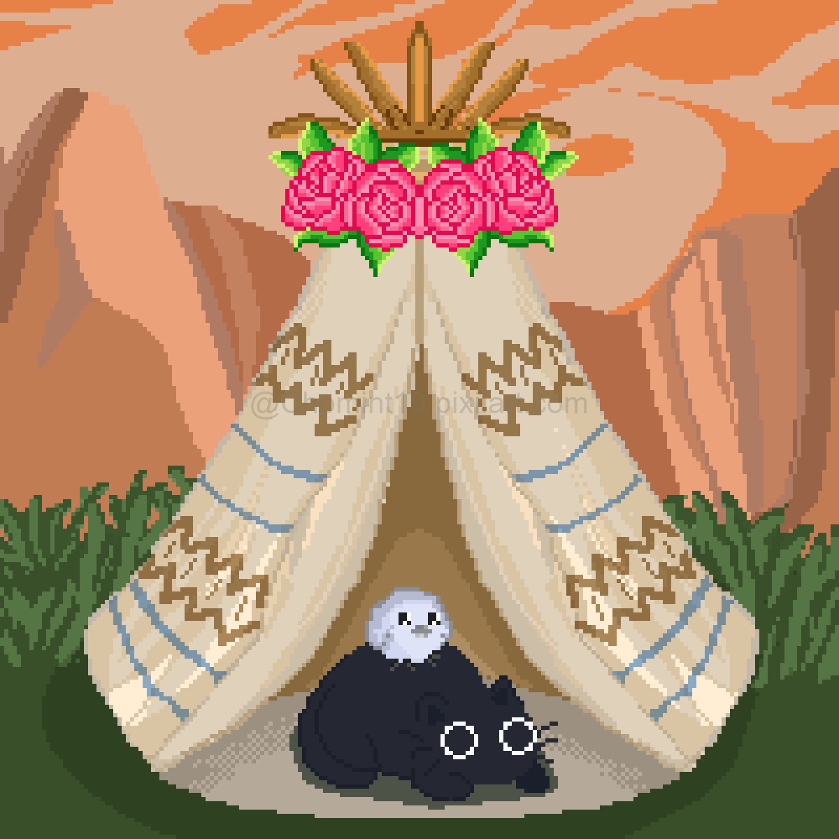 Pixilart - Day 361 Tipi by Chomint19