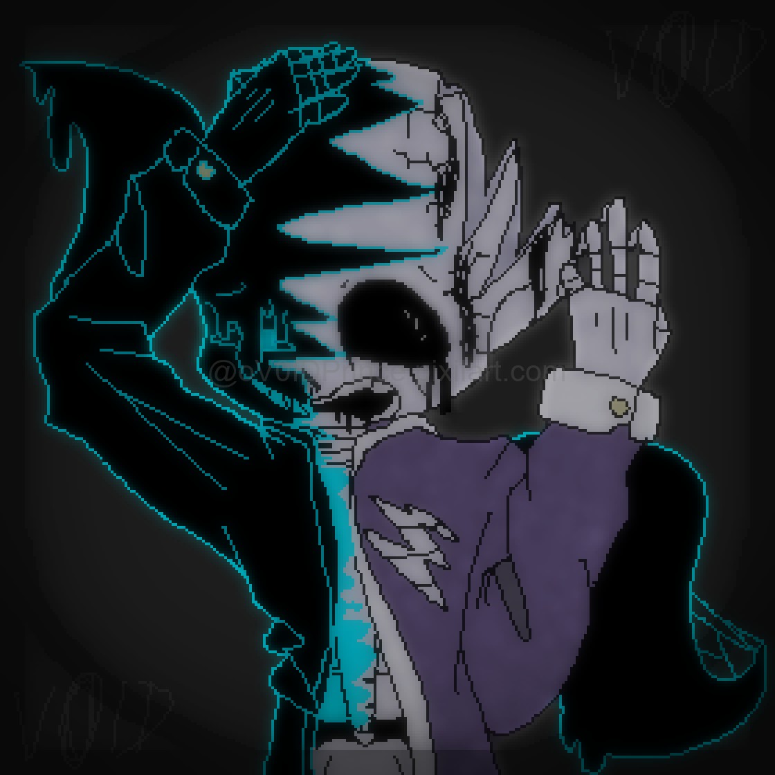 Pixilart - Nightmare Redraw by oV0IDPrince