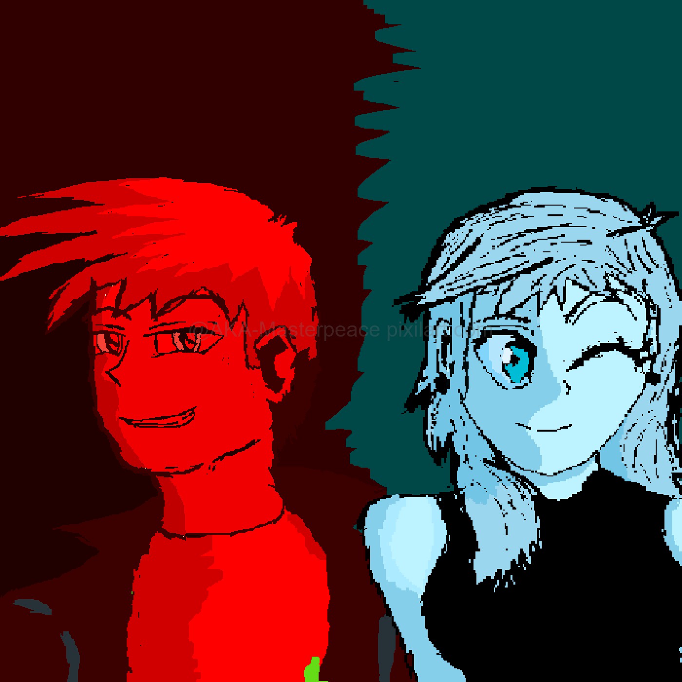 Pixilart - Me & Riruru by AKA-Masterpeace