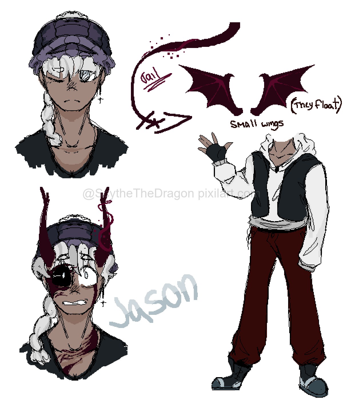 Pixilart - Rough Reference Sheet by ScytheTheDragon
