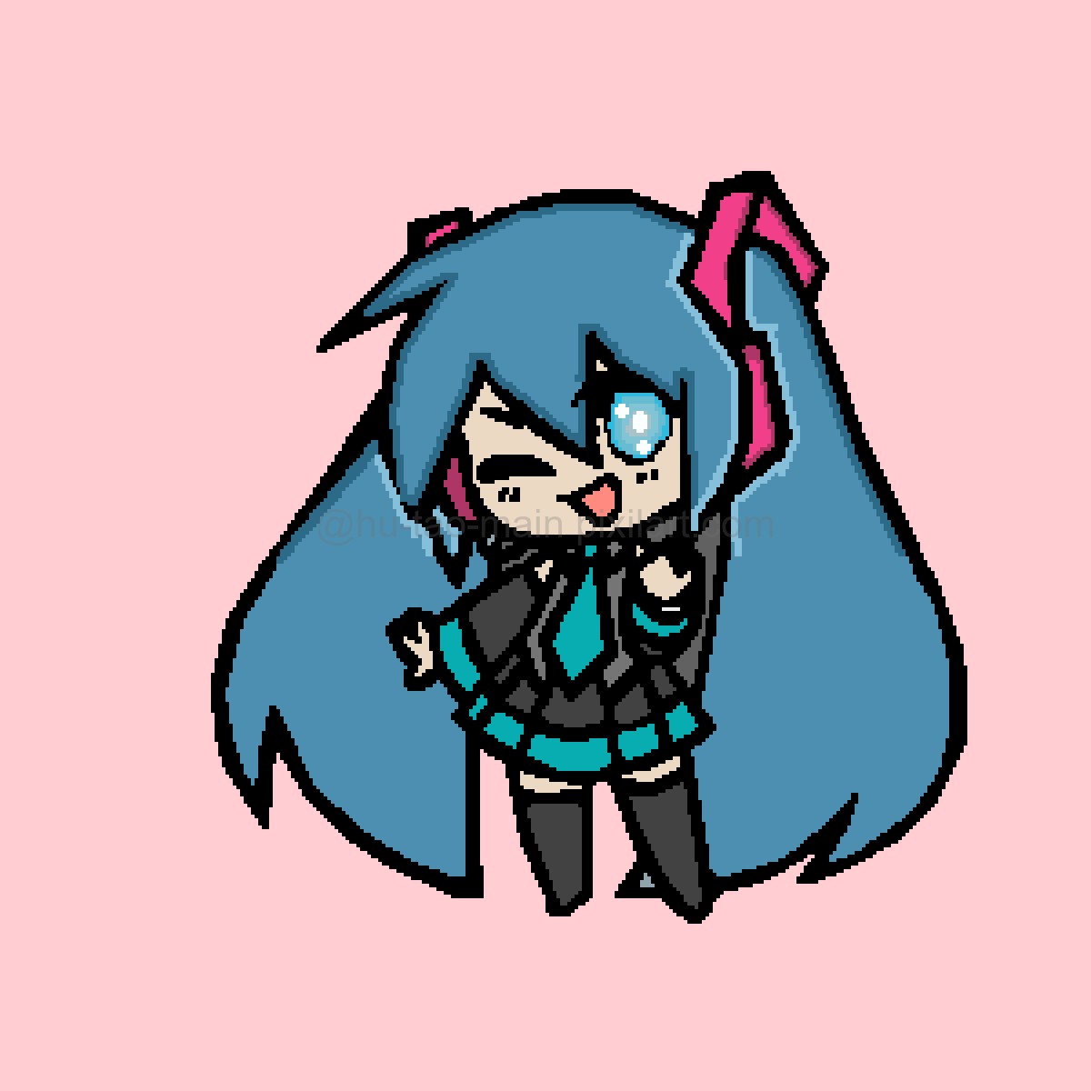 Pixilart - Hatsune Miku by hu-tao-main