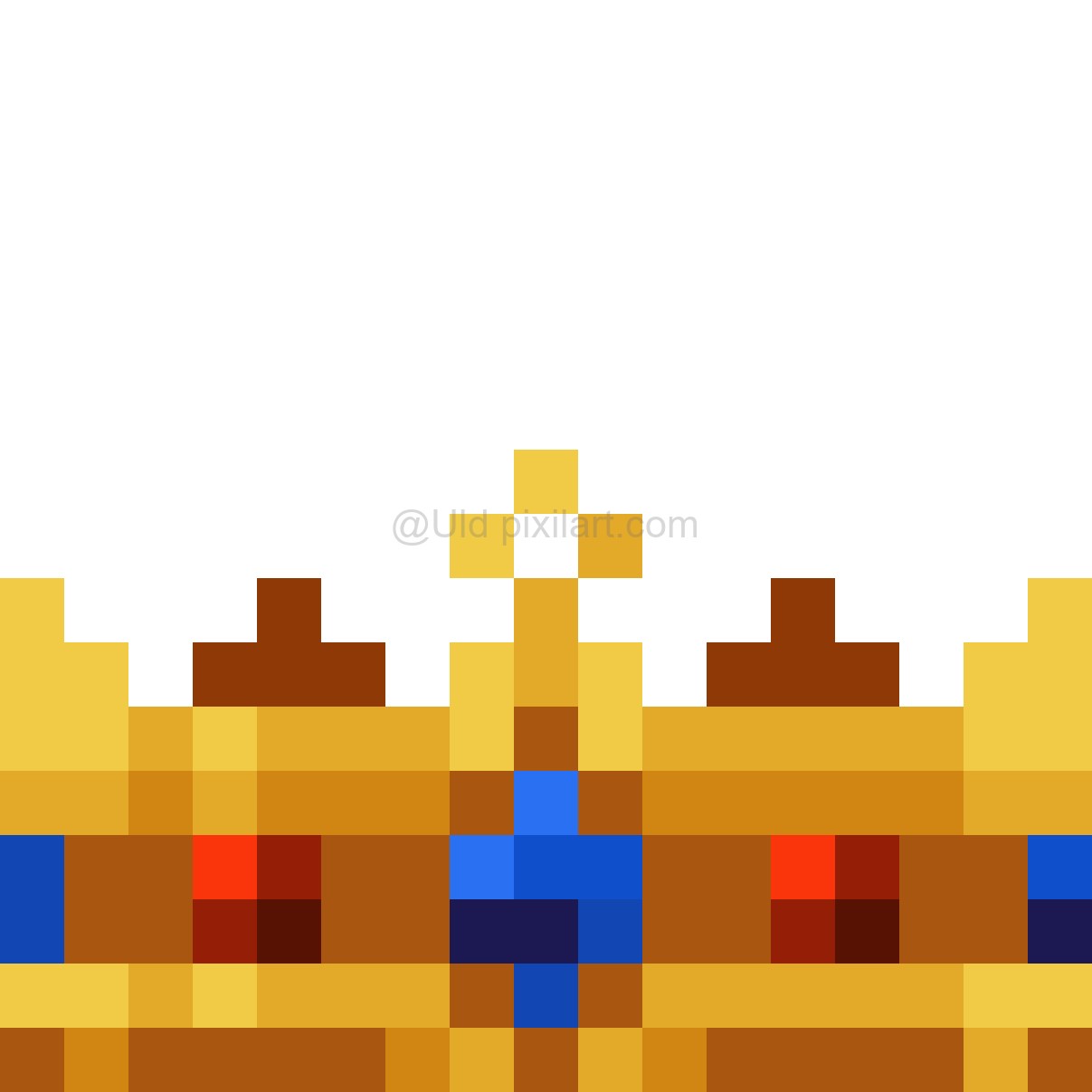 Pixilart - Gold crown minecraft inspired by Uld