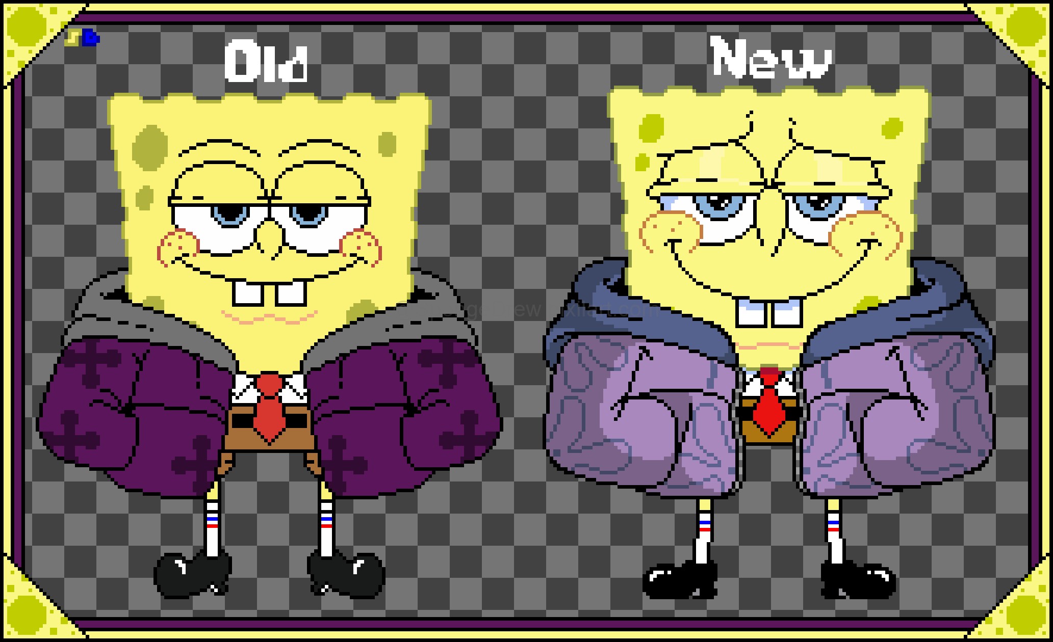 Pixilart - Sponge man resprite by SpongeDrew