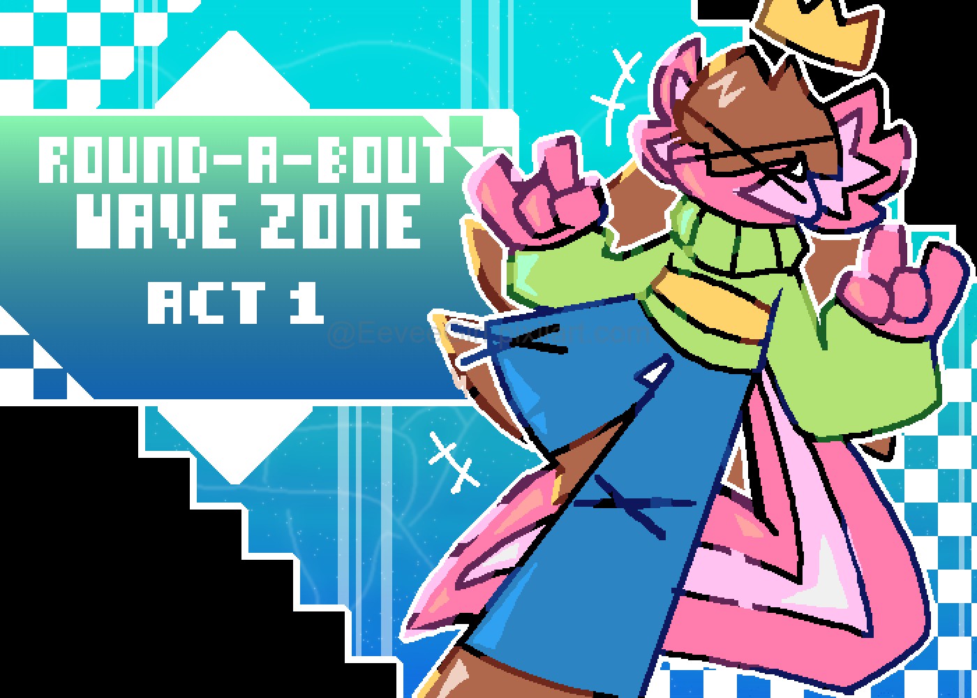 Pixilart - 🥏 ROUND-A-BOUT WAVE ZONE 🥏 by EeveeGirl
