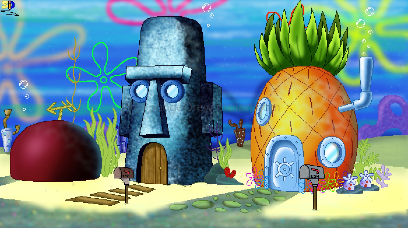 Pixilart - Conch Street by SpongeDrew