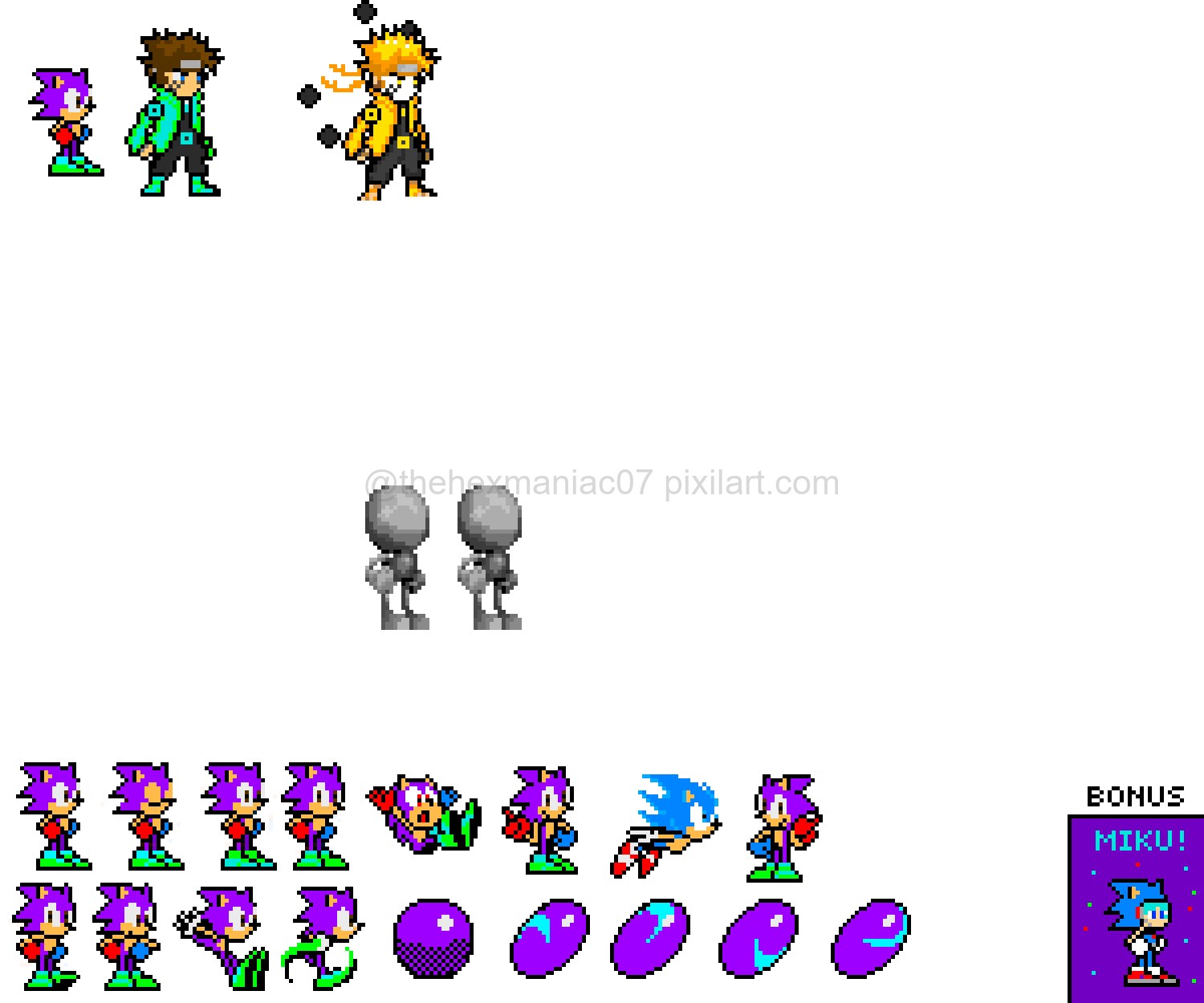 Scourge The Hedgehog Sprites