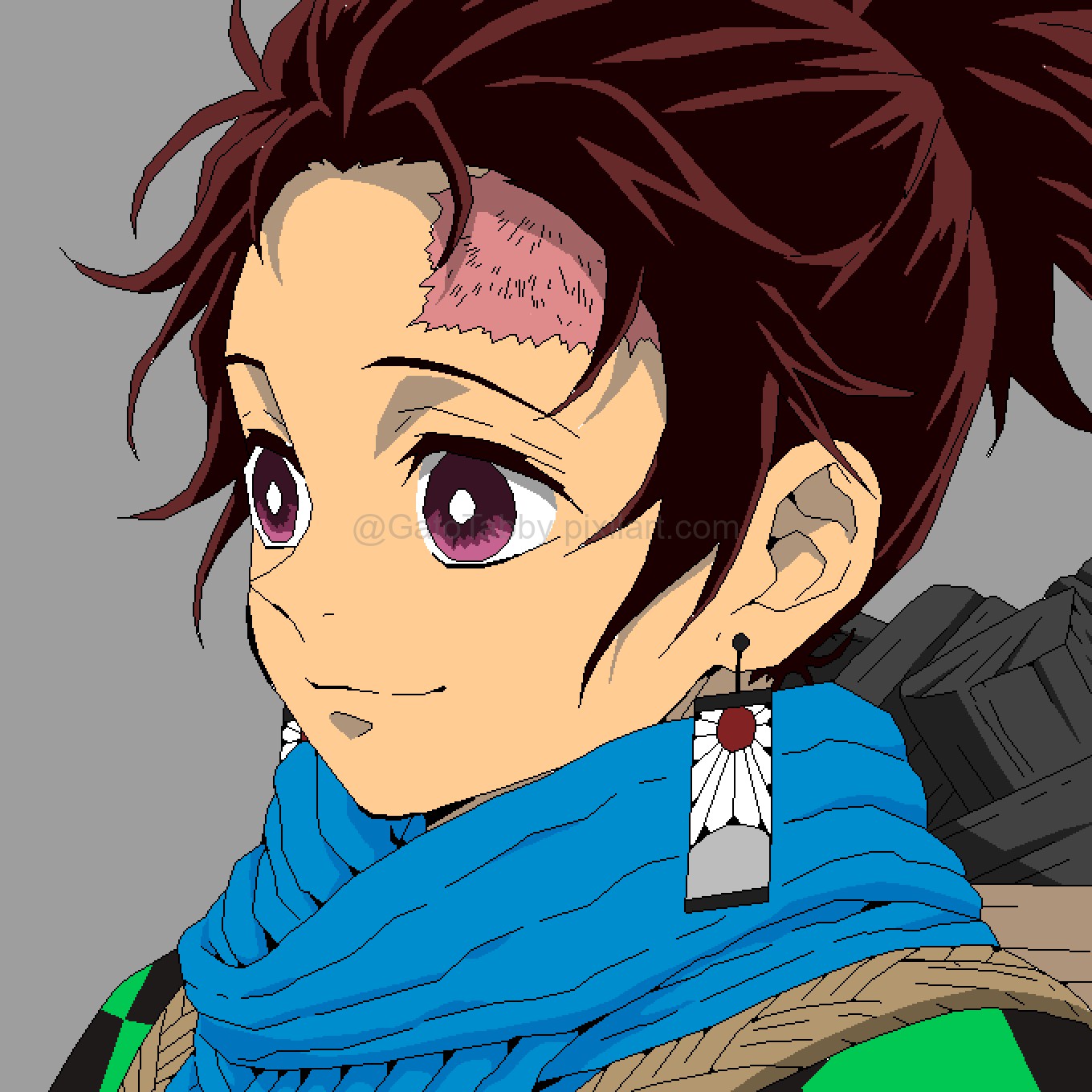 Pixilart - tanjiro by TabbyDraws