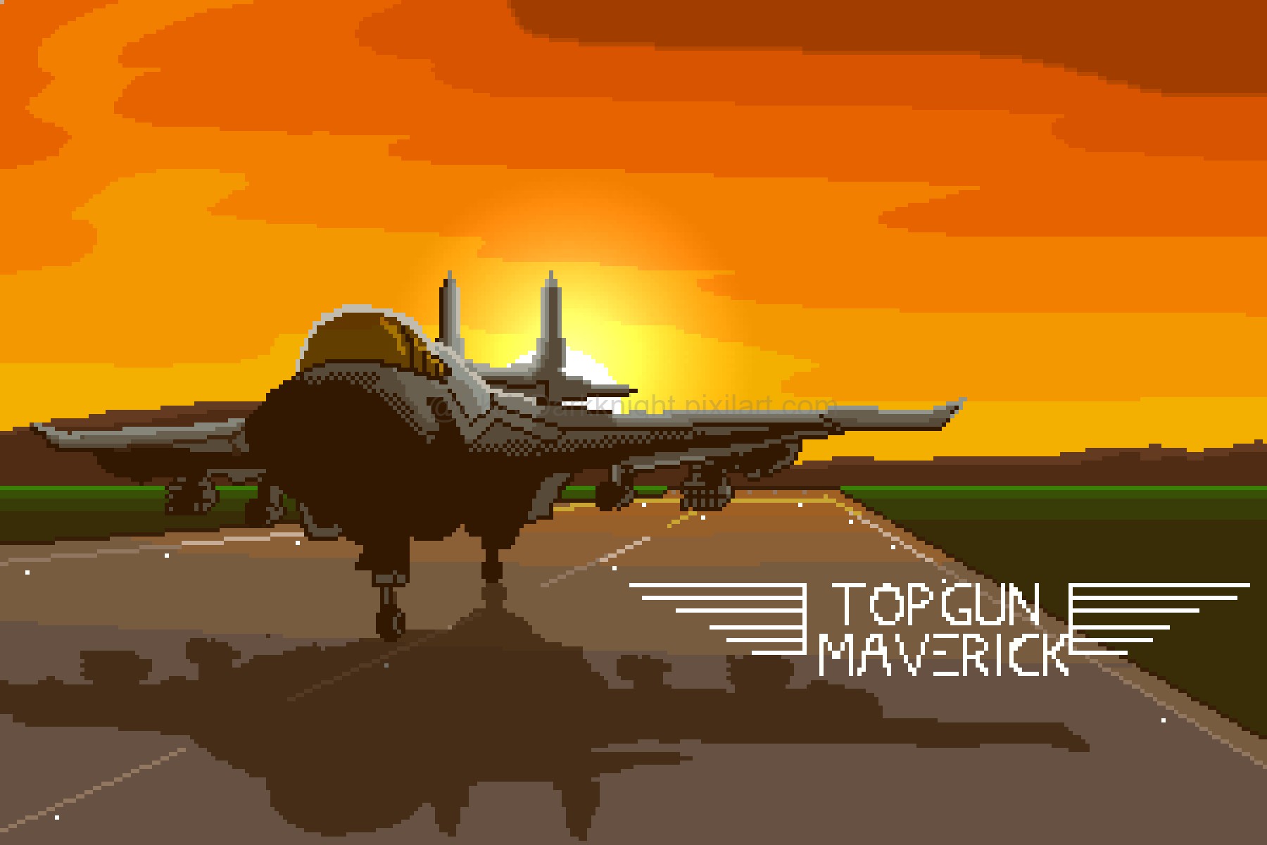 Pixilart - Top Gun Maverick by AKA-Darkknight