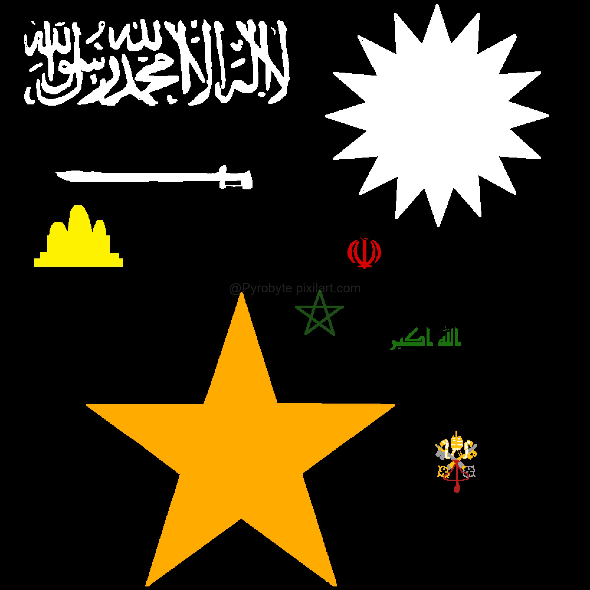 Pixilart - Some Country Logos by Pyrobyte